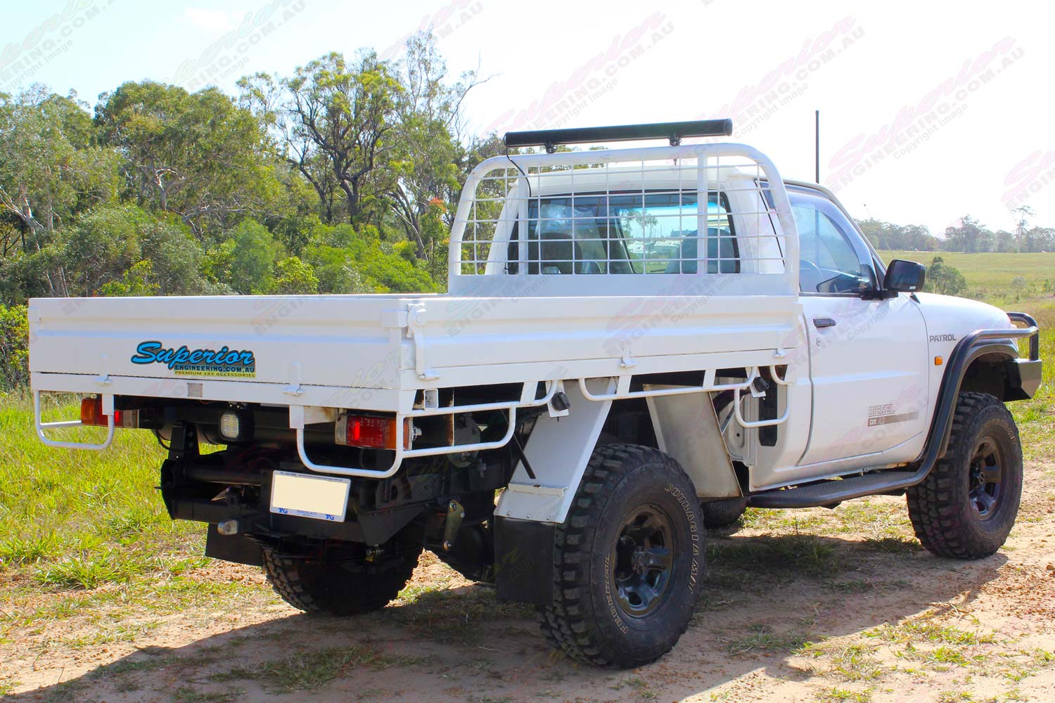 Nissan Patrol GU Ute White 64133 | Superior Customer Vehicles