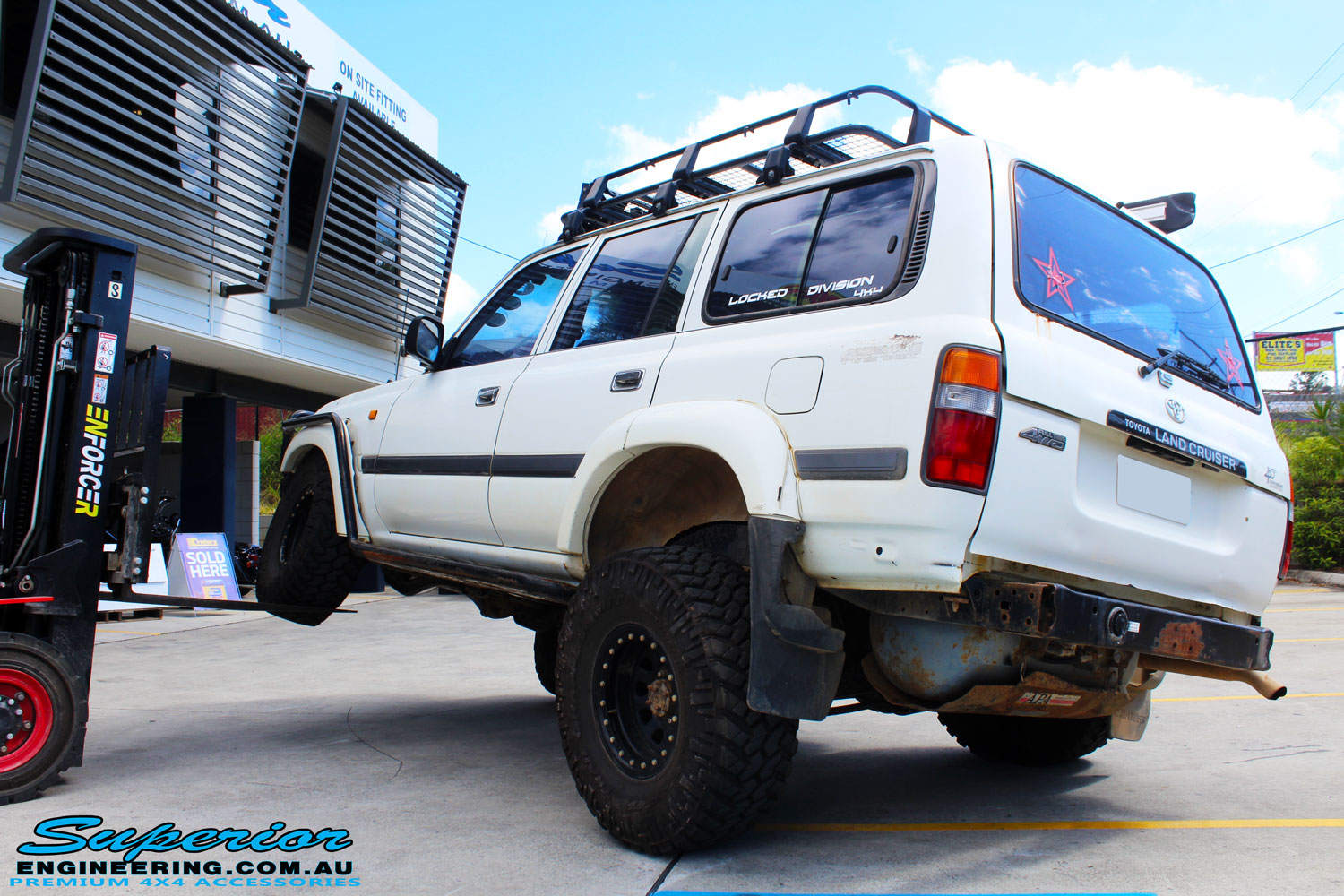 Toyota 80 Series Landcruiser Wagon White #105870 | Superior Customer ...